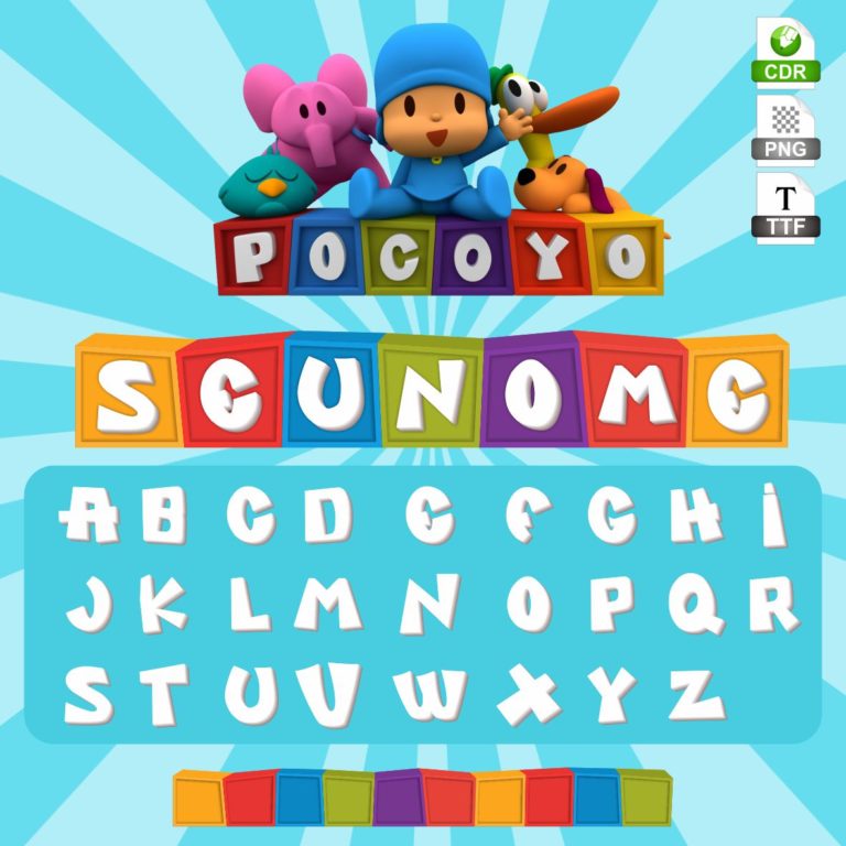 Pocoyo – Fonte – Arte Digital Shop