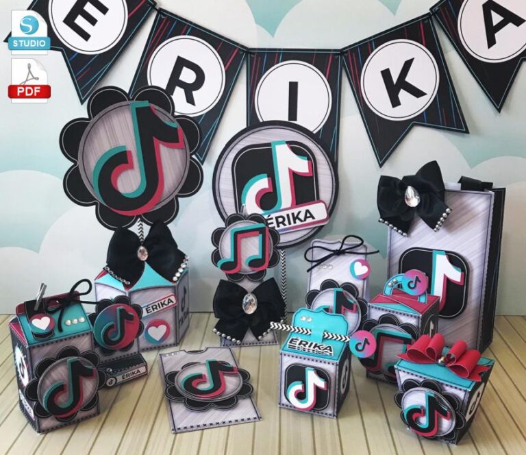 Tik Tok – Kit Festa 001 – Arte Digital Shop